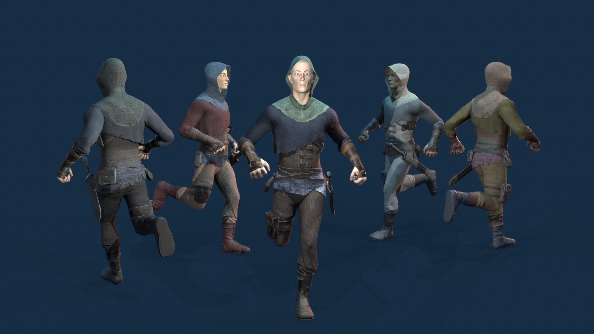 3D model Male Robber VR / AR / low-poly rigged animated | CGTrader