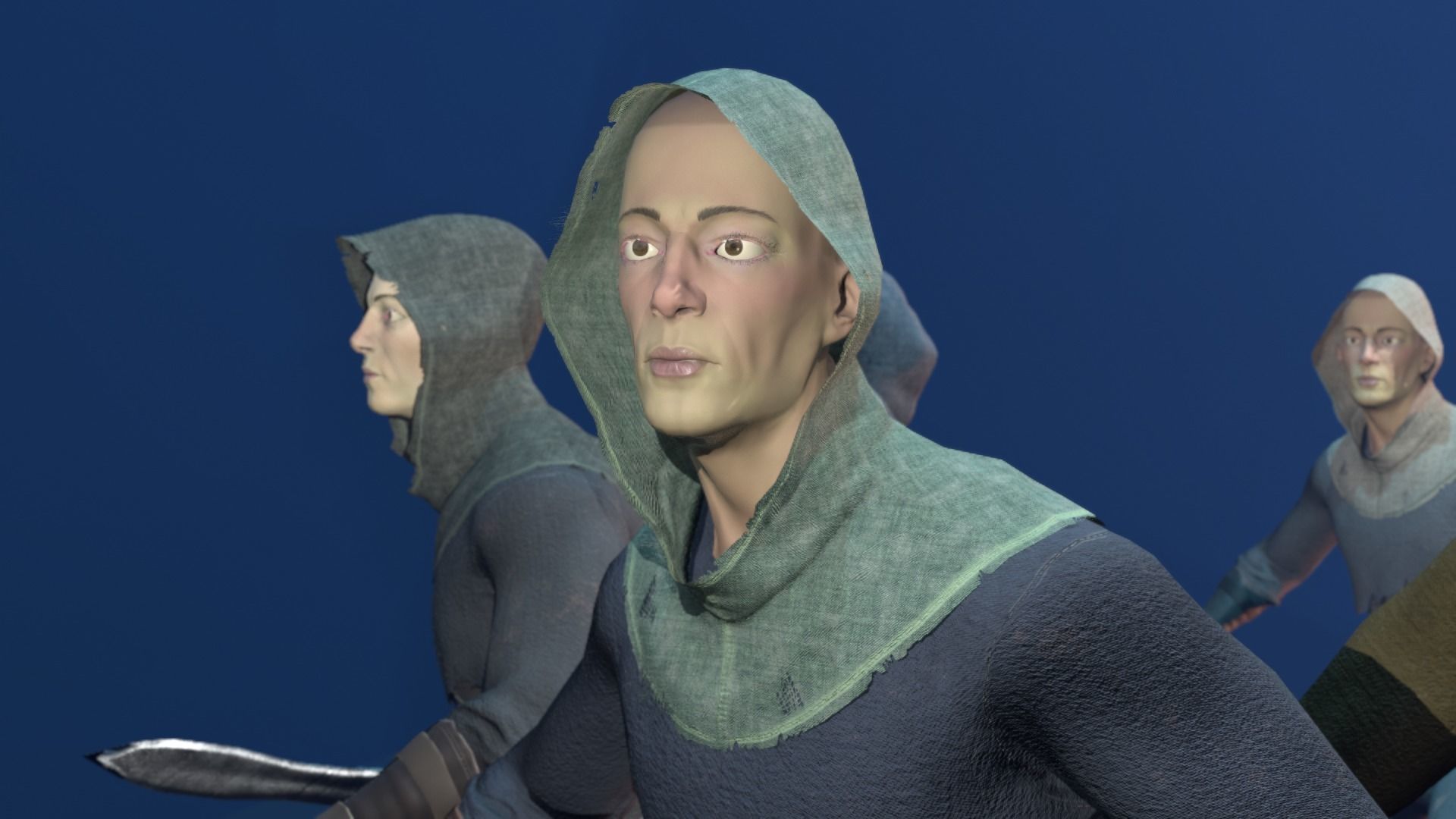 3D model Male Robber VR / AR / low-poly rigged animated | CGTrader