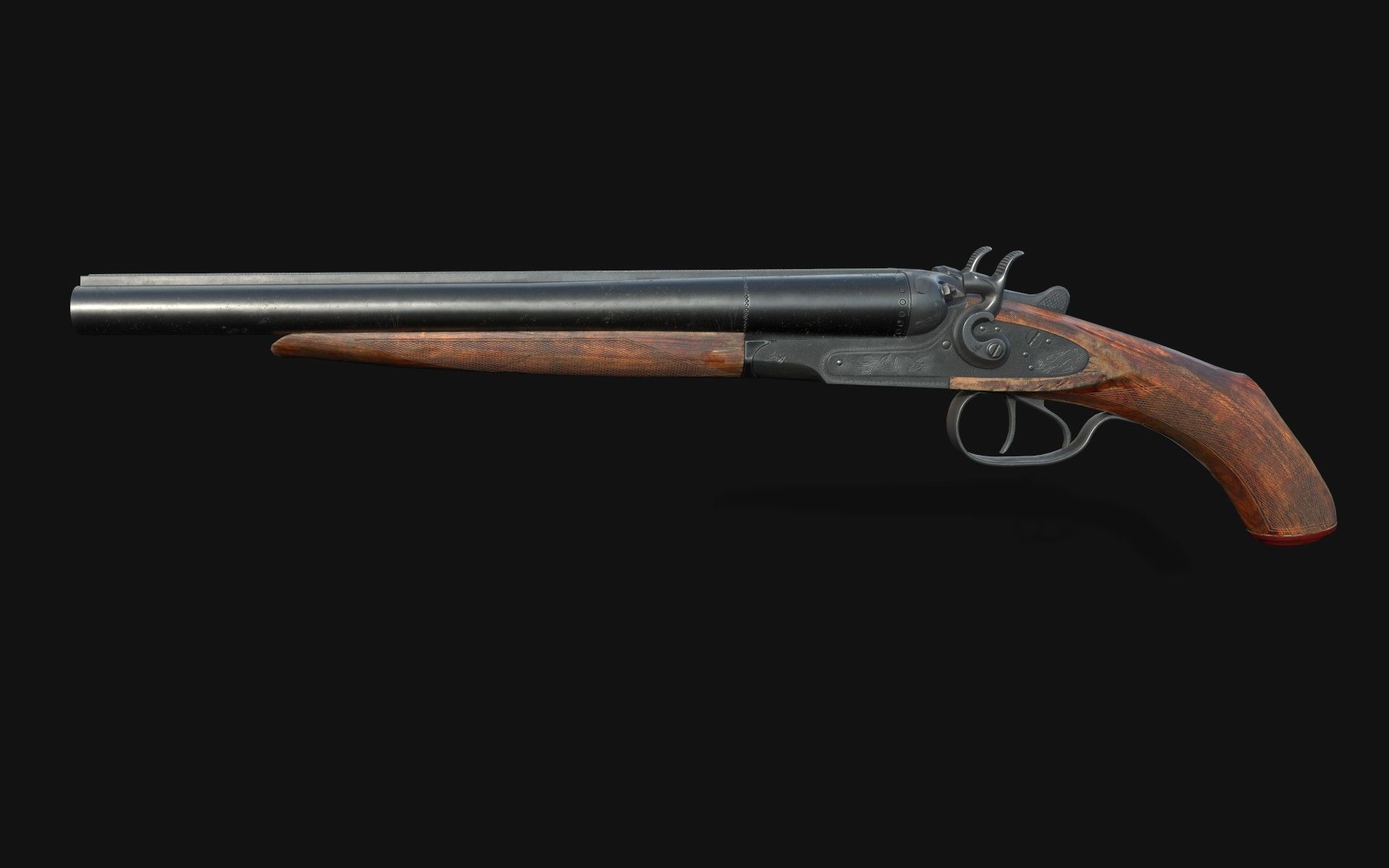 3D model Sawn-off shotgun Double Barrel 12 gauge TOZ-63 VR / AR / low-poly | CGTrader