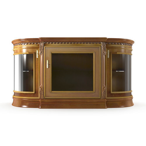 Cabinet for dishes model 3D model | CGTrader