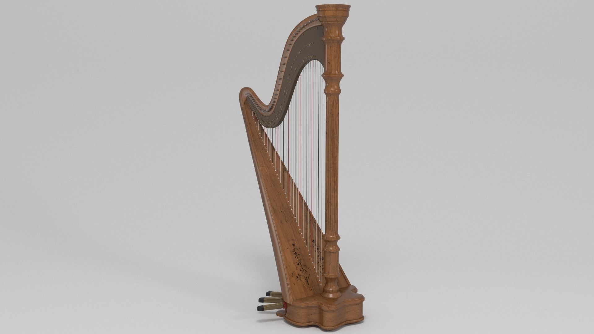 Stringed Instrument Harp 3D model | CGTrader