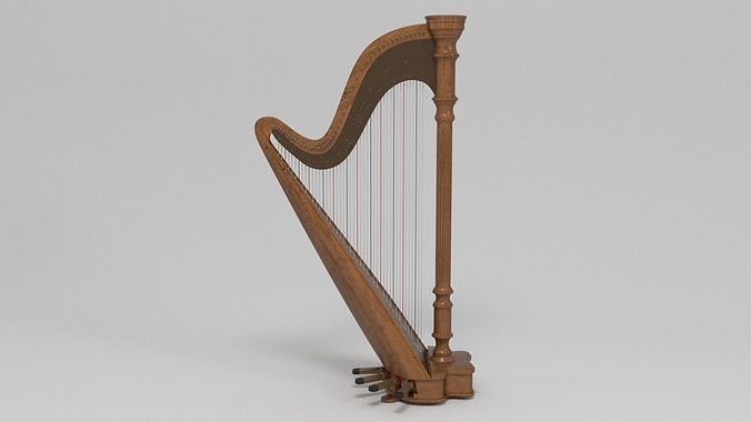 Stringed Instrument Harp 3D model | CGTrader