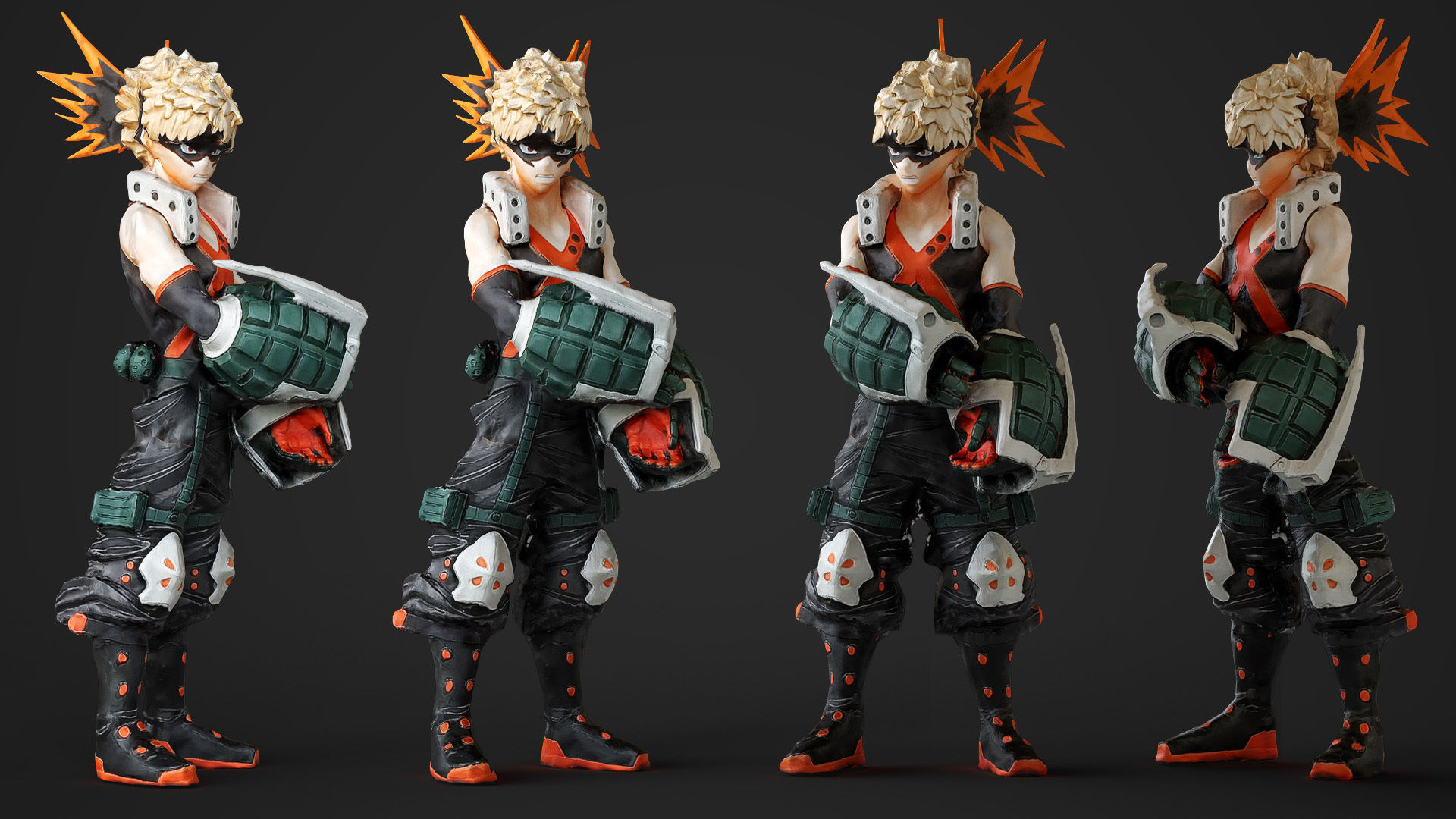 3D model Katsuki Bakugo My Hero Academia VR / AR / low-poly | CGTrader