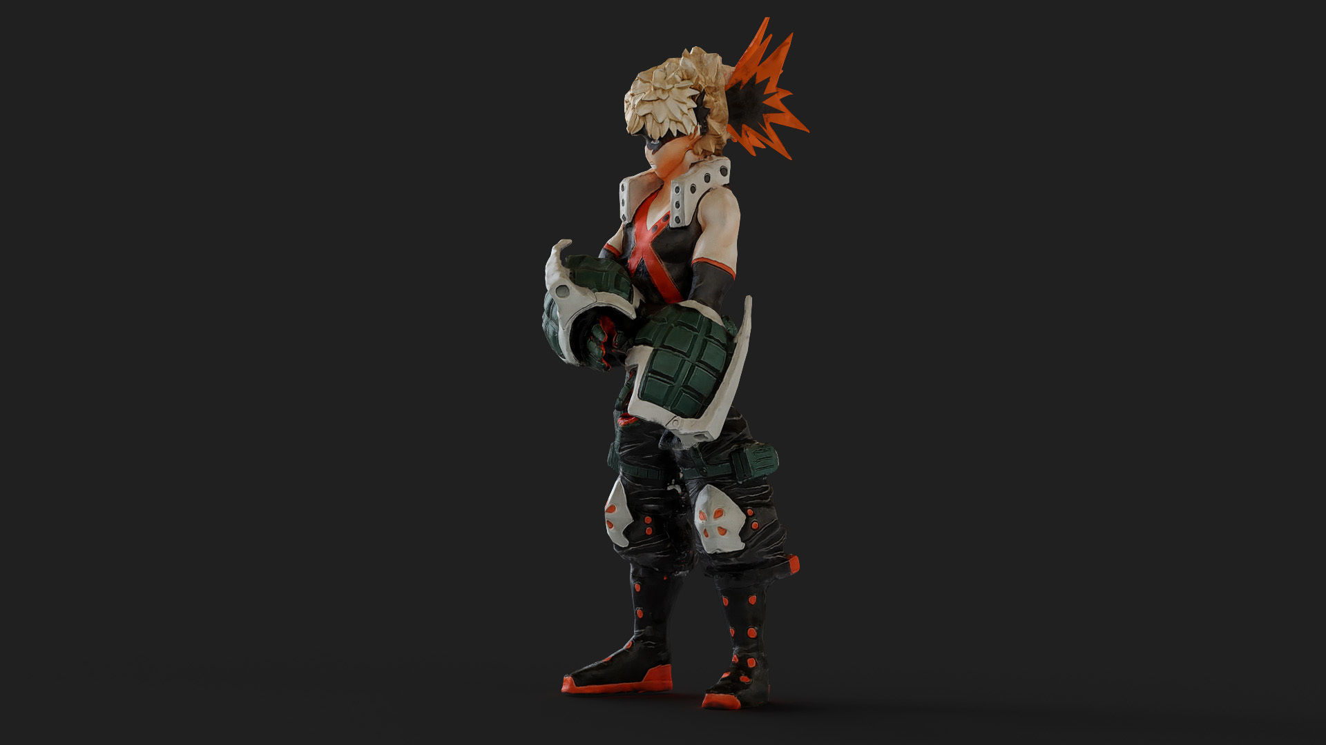 3D model Katsuki Bakugo My Hero Academia VR / AR / low-poly | CGTrader