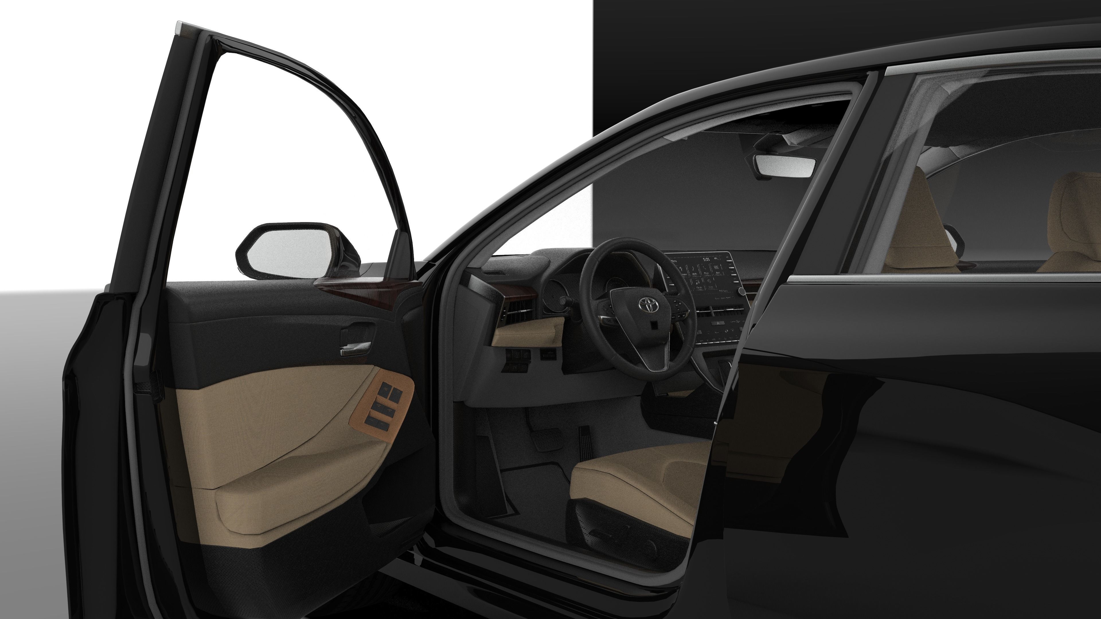 TOYOTA AVALON 2020 XLE HQ INTERIOR Rear Bumper Support 3D model 3D ...