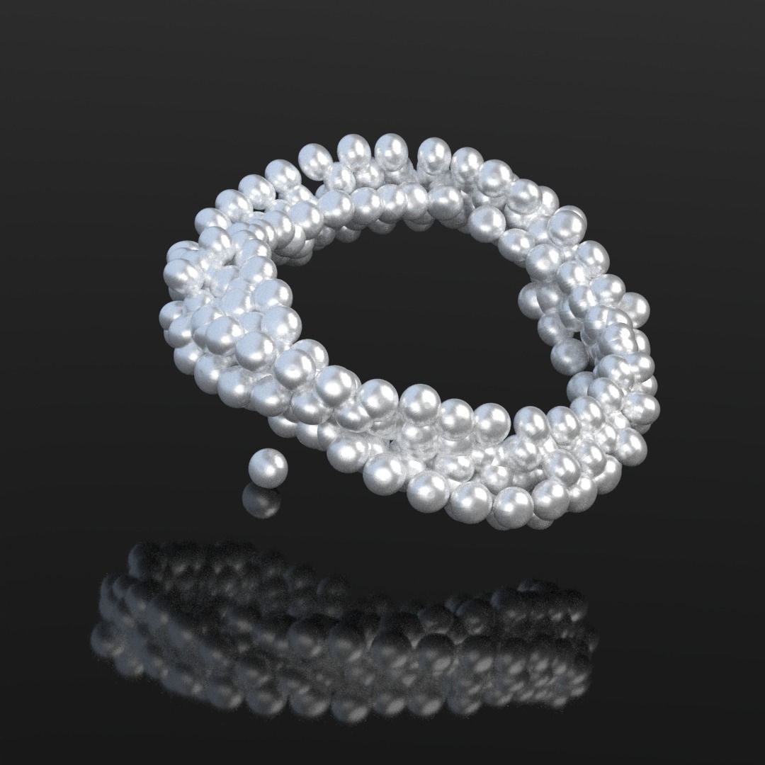 3d Pearl decoration 3d Pearl beads 3D model | CGTrader