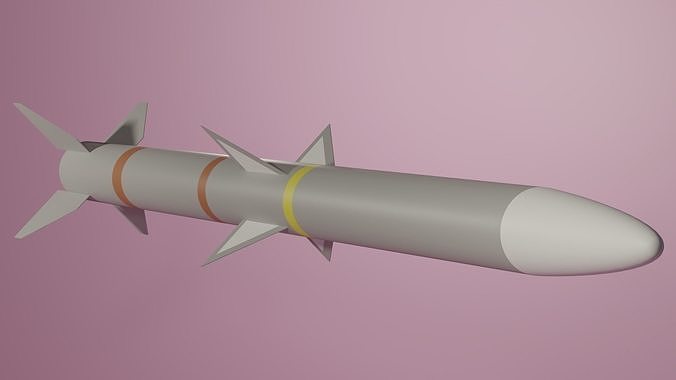 AIM-120 AMRAAM Missile 3D model | CGTrader