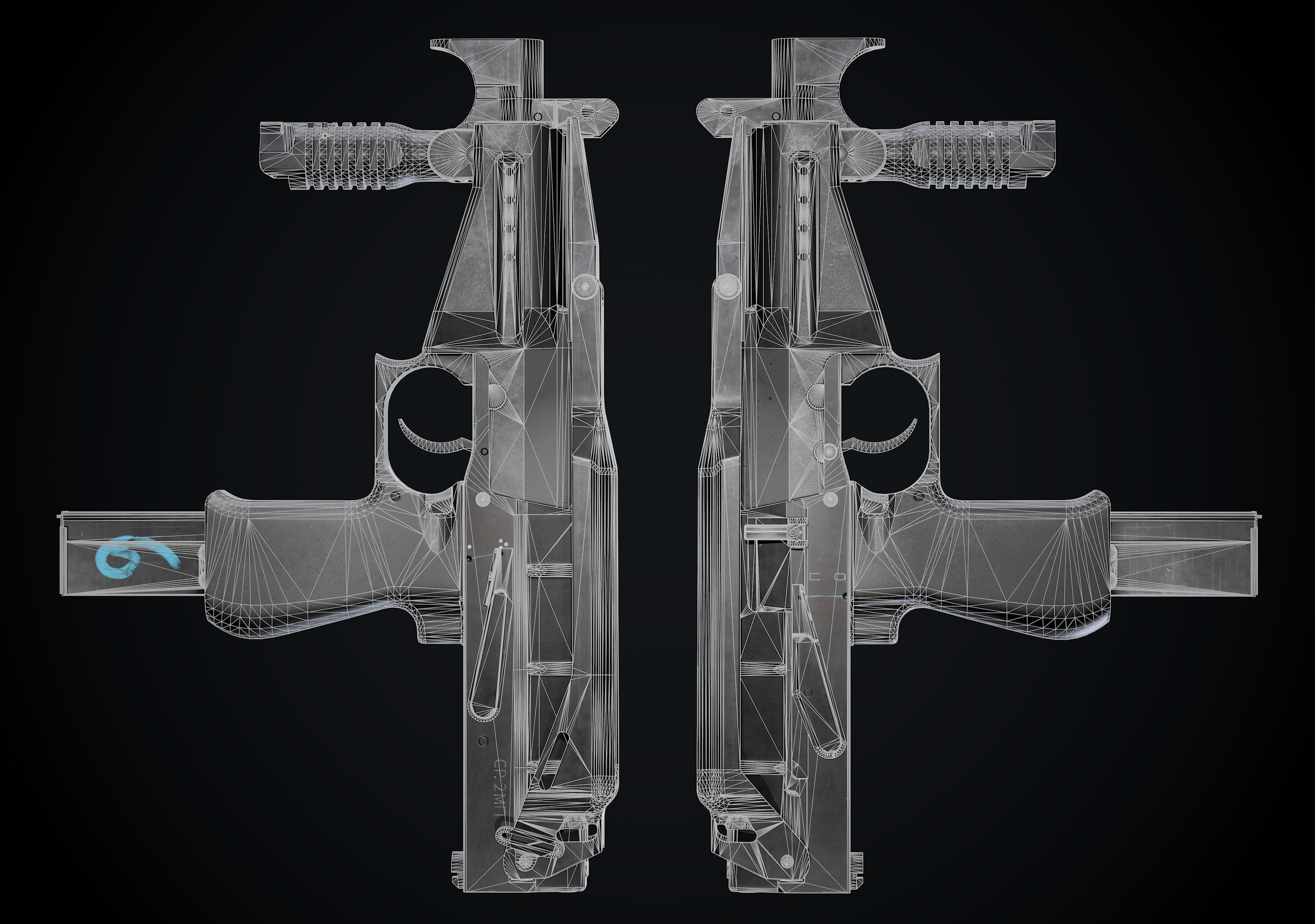 3D model SR 2 veresk submachine gun VR / AR / low-poly | CGTrader