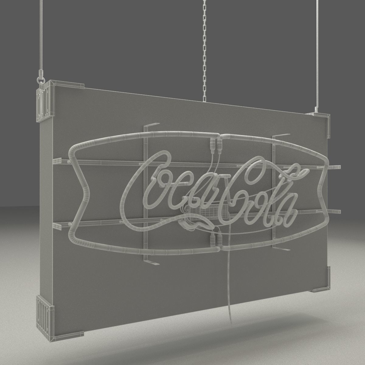 Neon sign 3D model | CGTrader