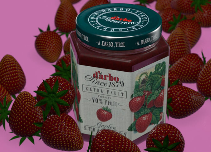 DARBO STRAWBERRY JAM 3D model | CGTrader