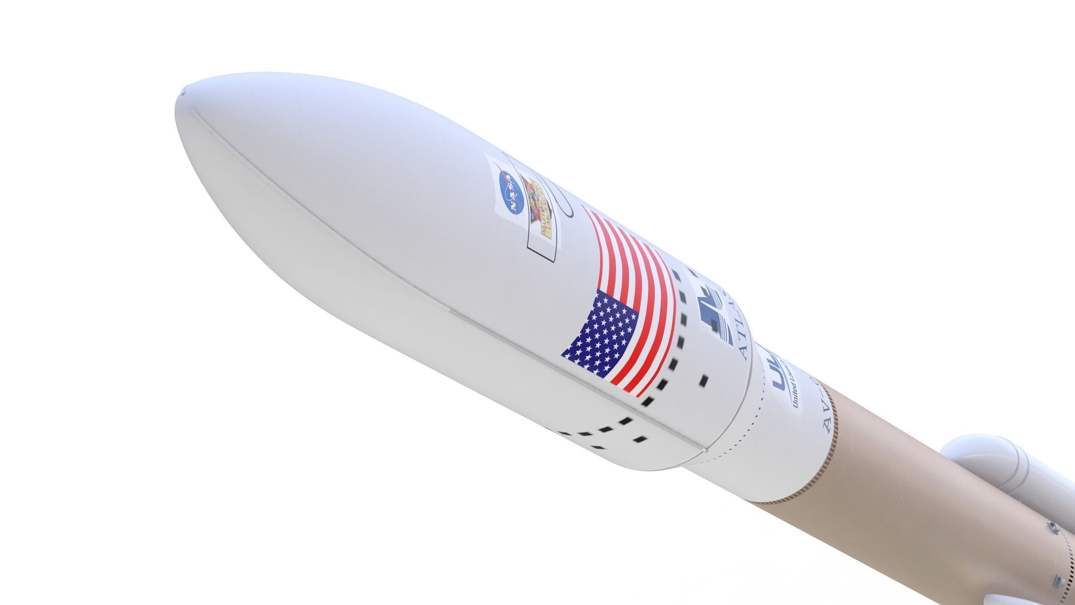 Atlas V 541 Mars Curiosity Rover Mission 3D model | CGTrader