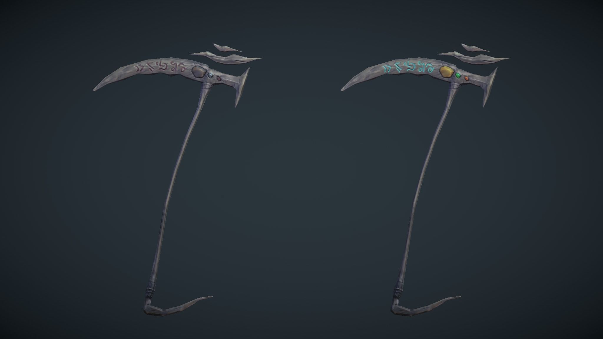 3D model Ghost With Scythe VR / AR / low-poly rigged animated | CGTrader