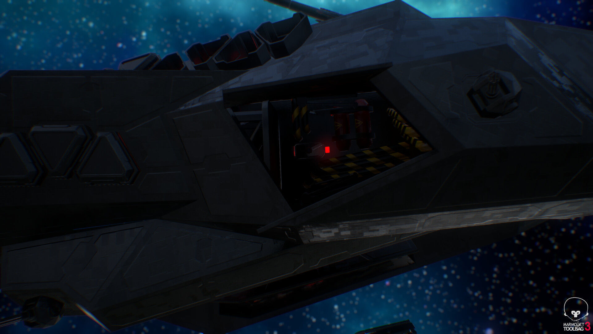 3D model Amun-Ra Class Stealth Ship The Expanse VR / AR / low-poly ...