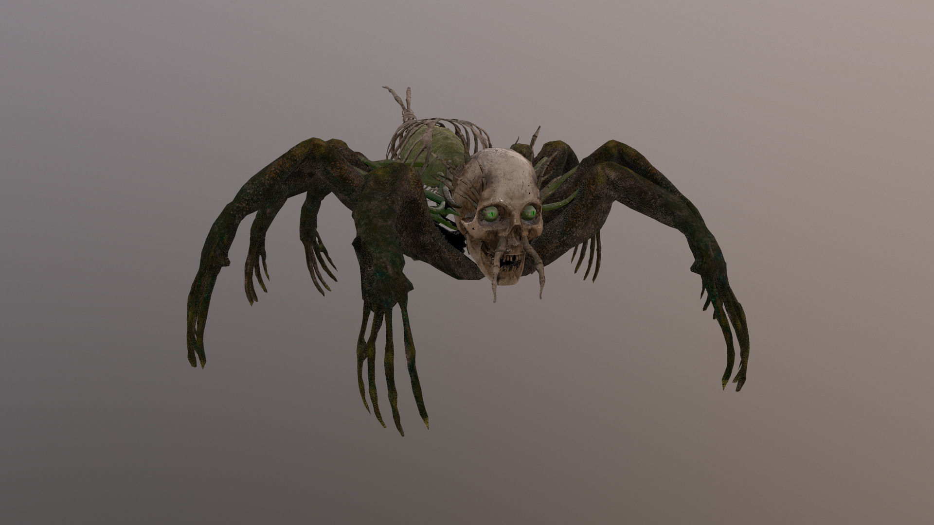 3D model Monster Bone Spider VR / AR / low-poly rigged animated | CGTrader