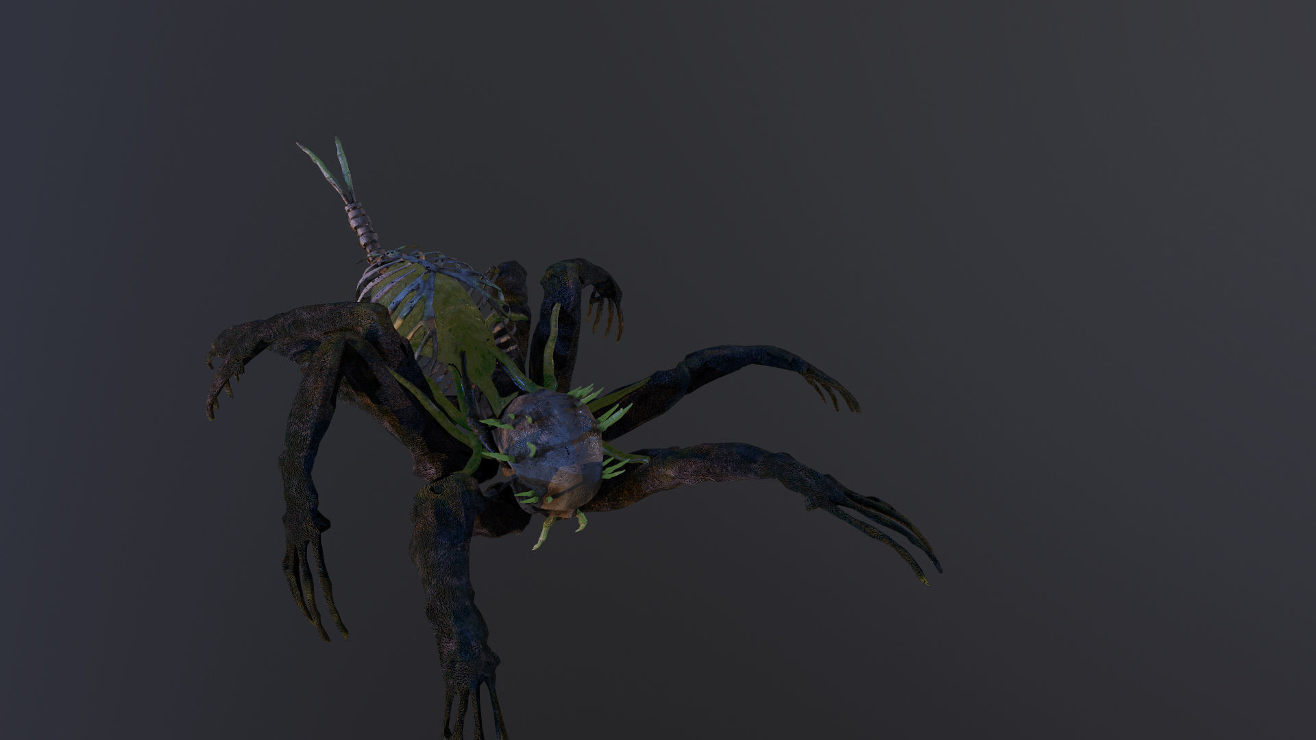 3D model Monster Bone Spider VR / AR / low-poly rigged animated | CGTrader