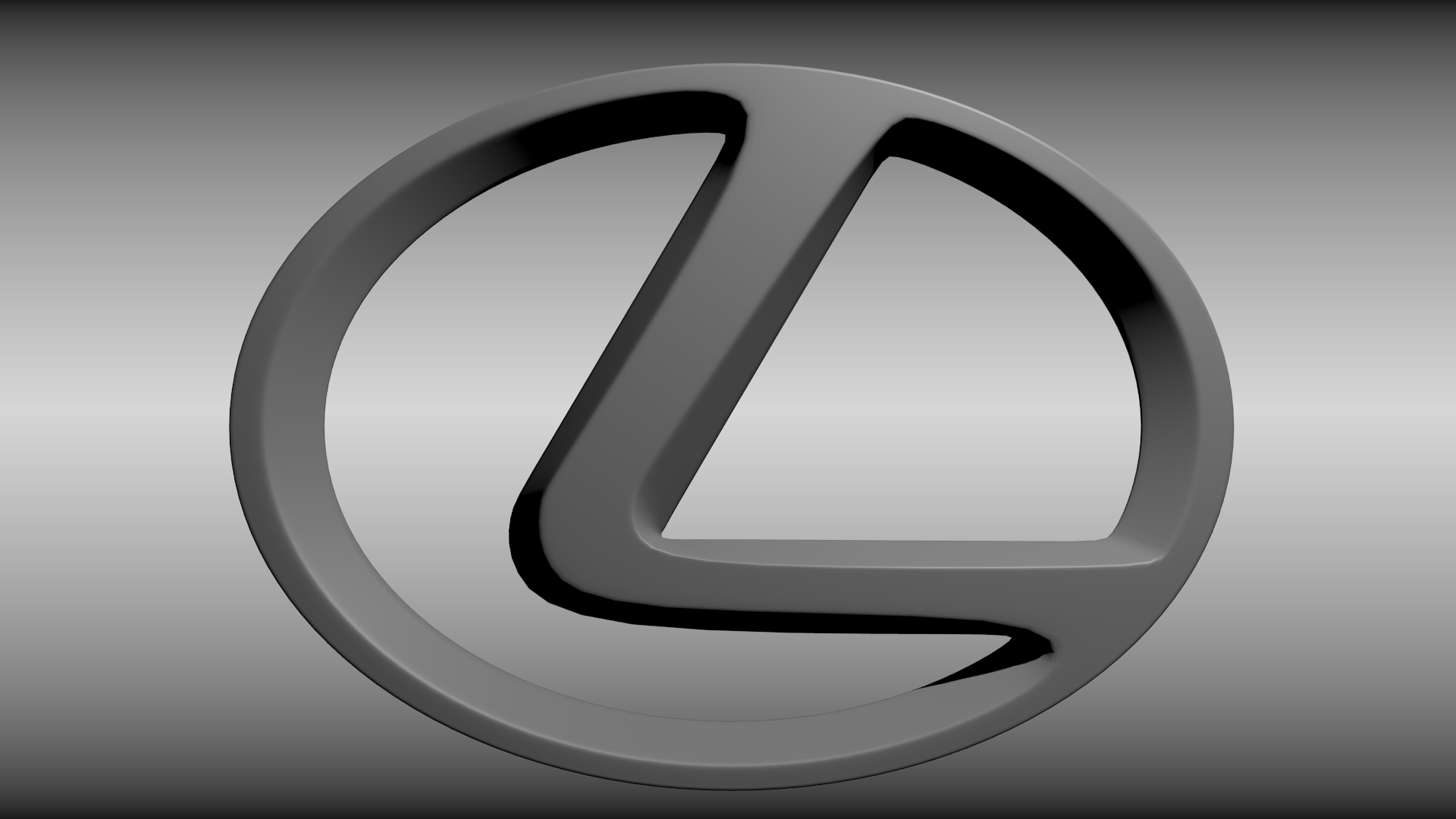 Lexus logo 3D model | CGTrader