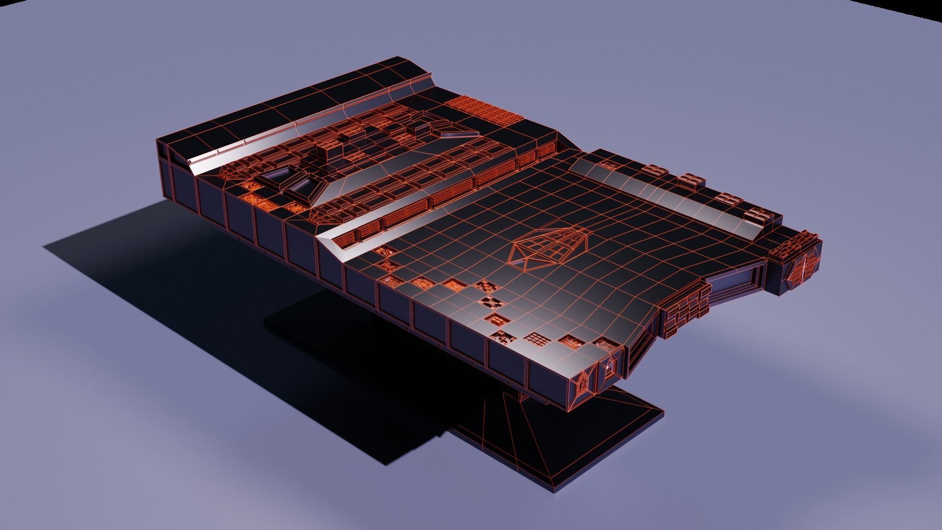 Cubic Futuristic Console Table 3D model | CGTrader