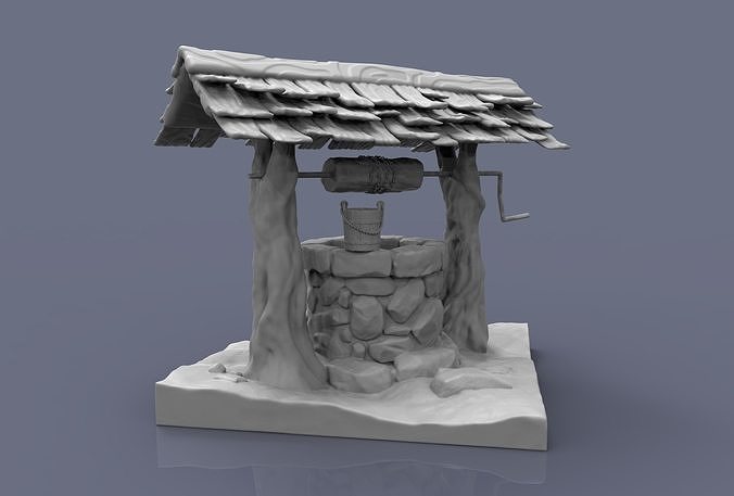 water well model for 3d printing 3D model 3D printable | CGTrader
