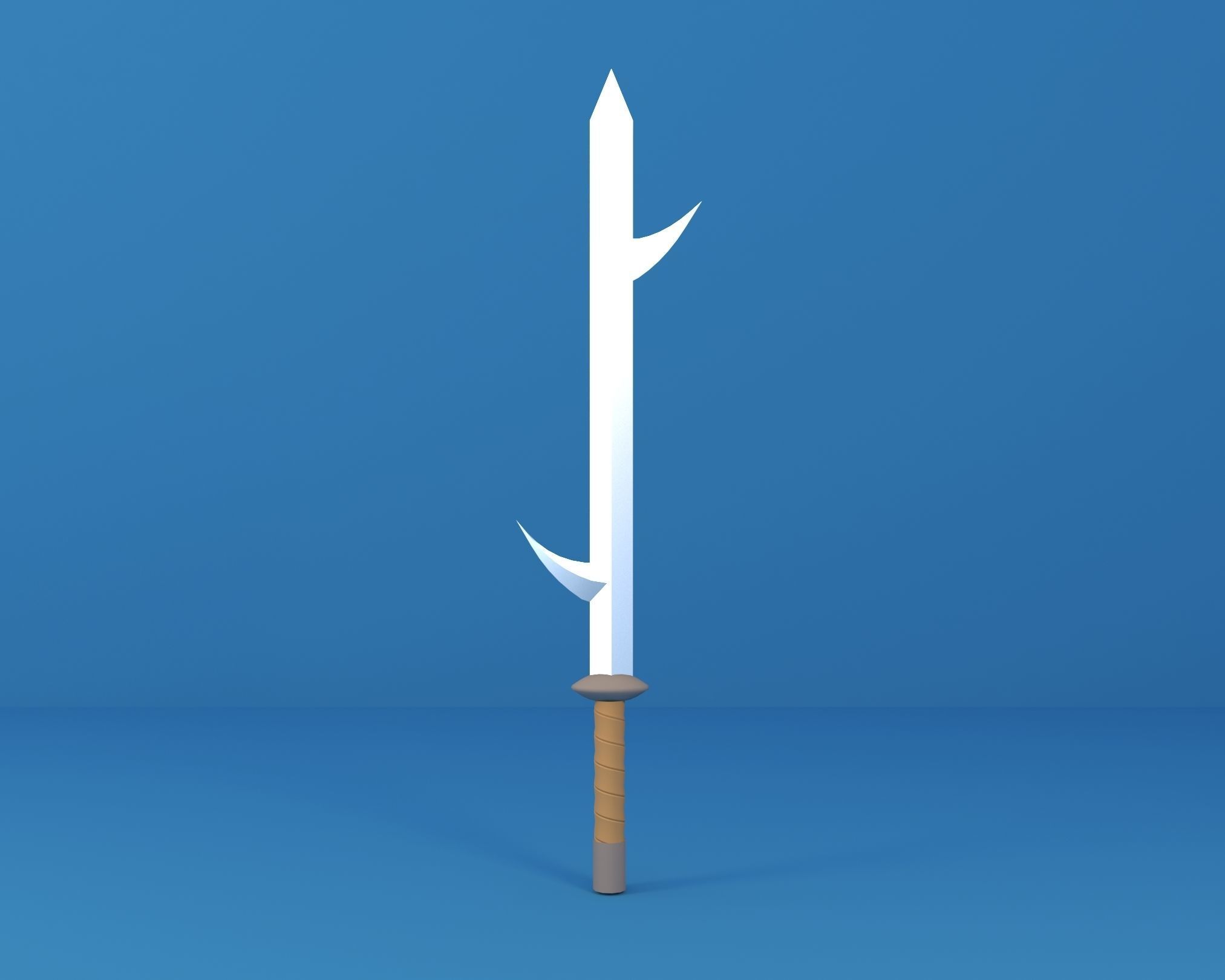 3D model Kiba Sword from anime Naruto - Boruto VR / AR / low-poly ...