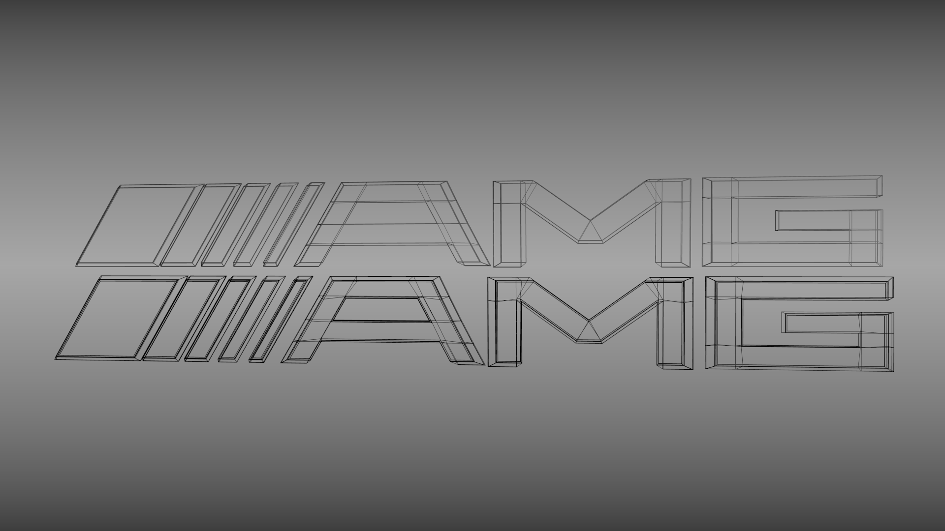 AMG logo set 3D model | CGTrader