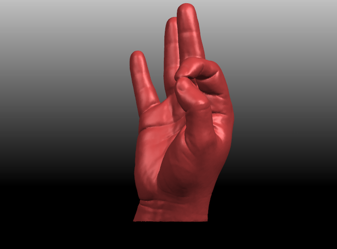 Hand In Ok Sign Free 3d Model 3d Printable Stl