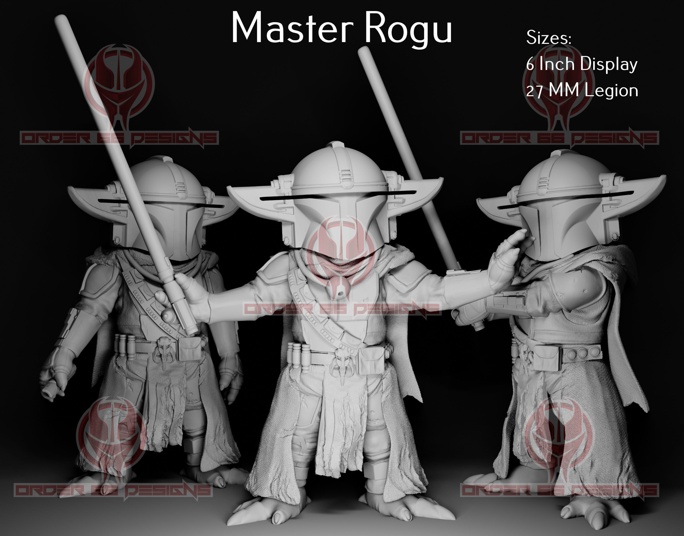 Adult Mandalorian Master Grogu The Child 3D print model 2