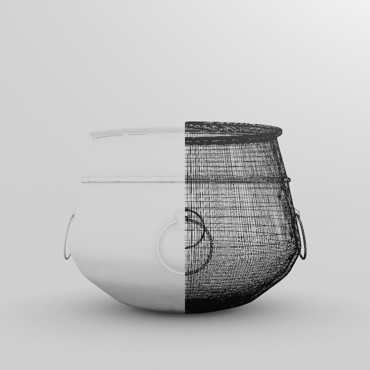 Fantasy style rusty Cauldron free 3D model | CGTrader