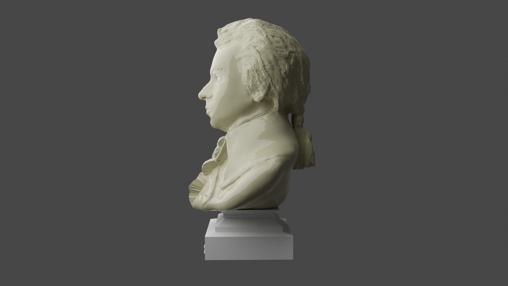 Wolfgang Amadeus Mozart 3D model 3D printable | CGTrader