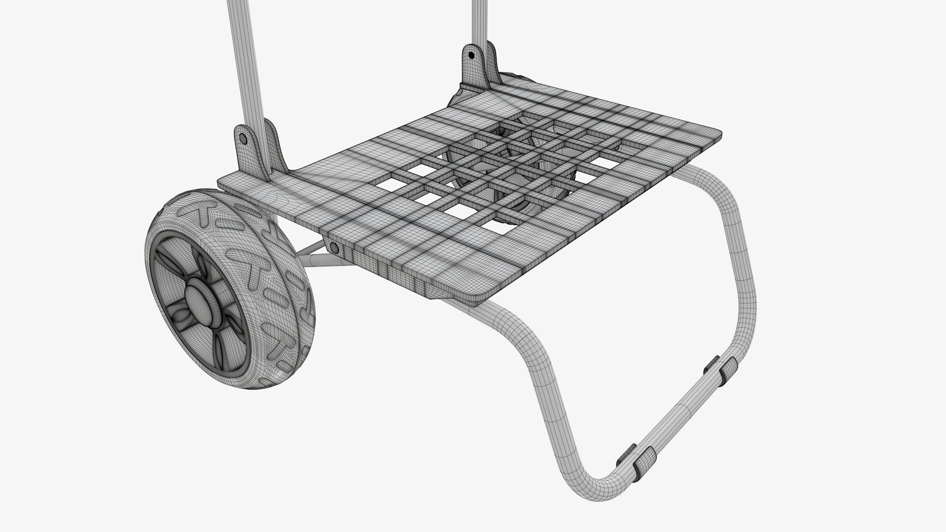 Utility foldable cart 3D model | CGTrader