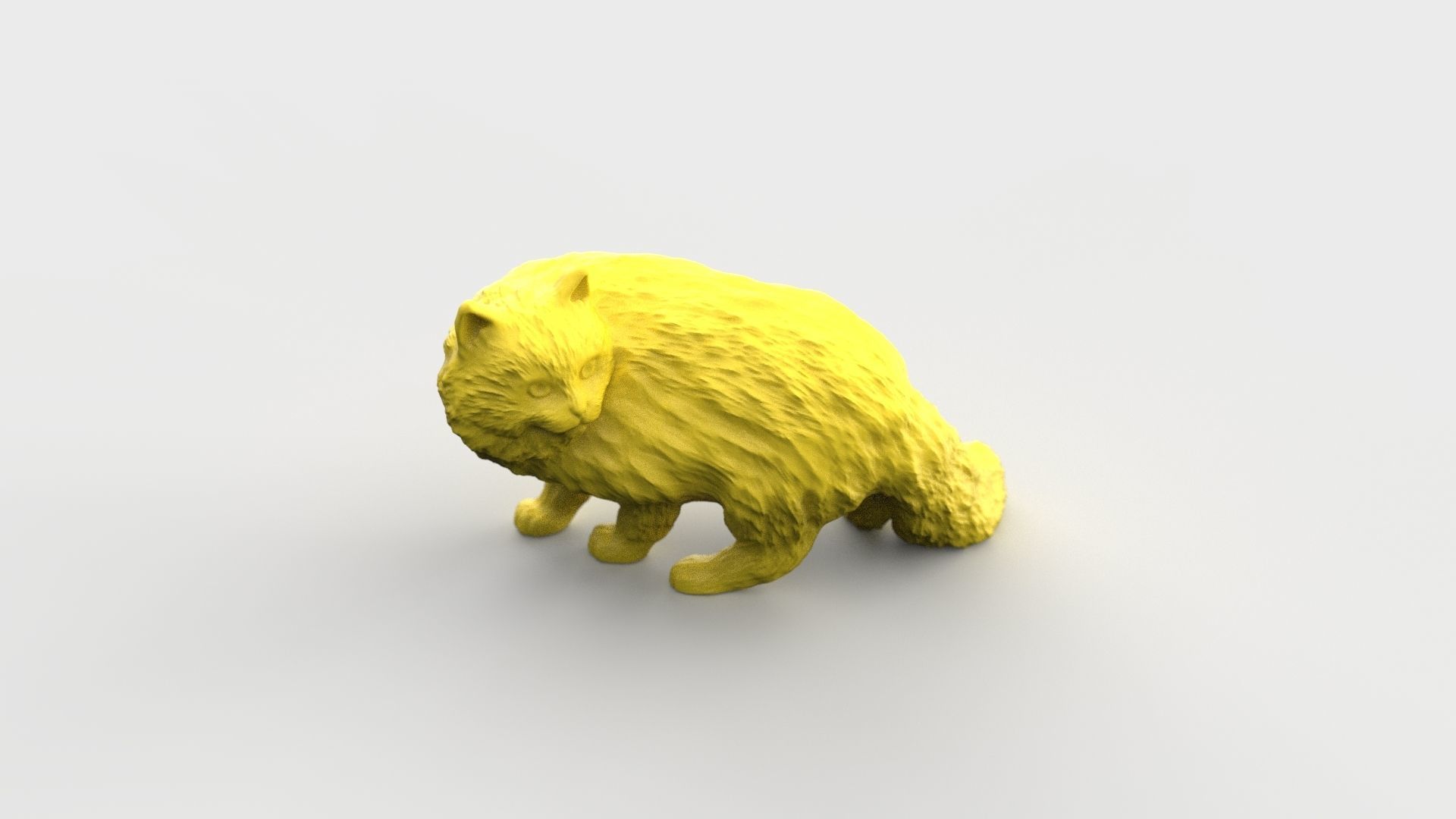 Catto fox 3D model 3D printable | CGTrader