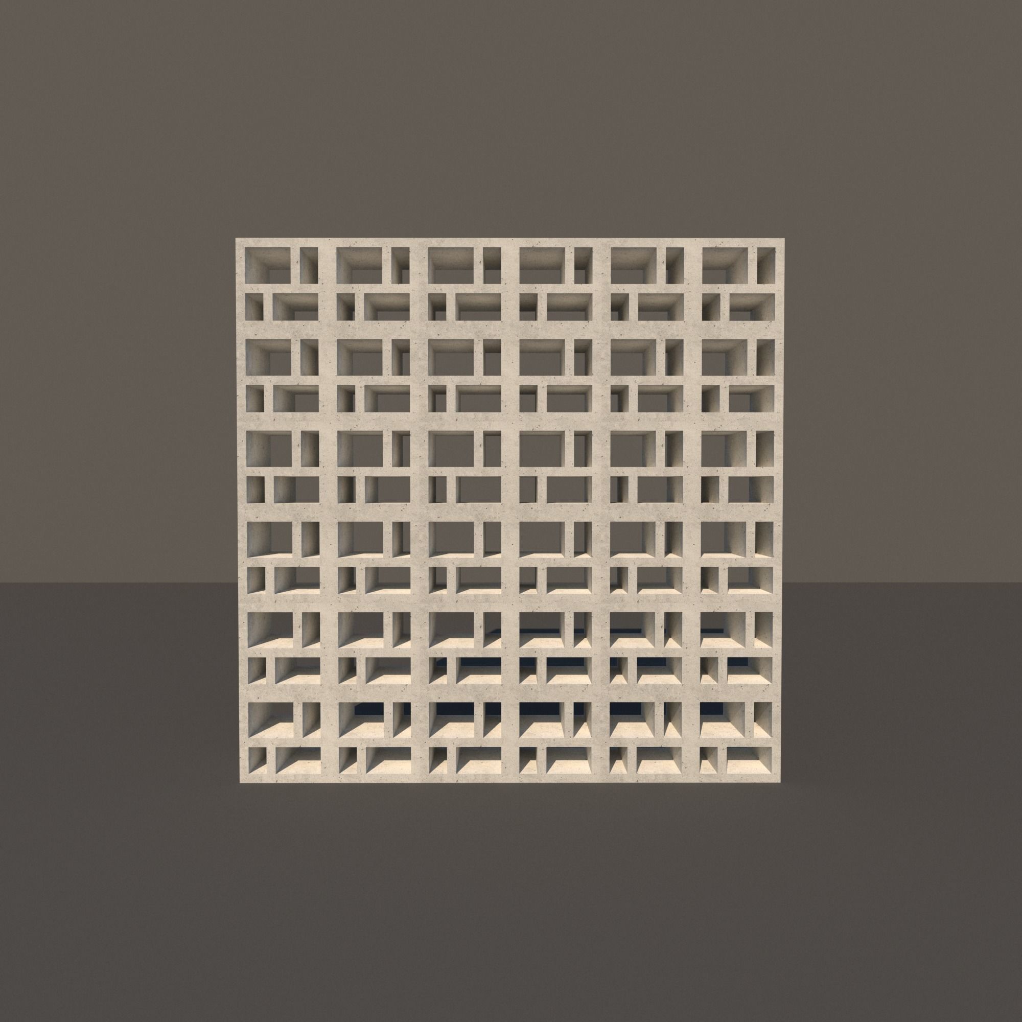 Concrete Lattice 06 3D model | CGTrader
