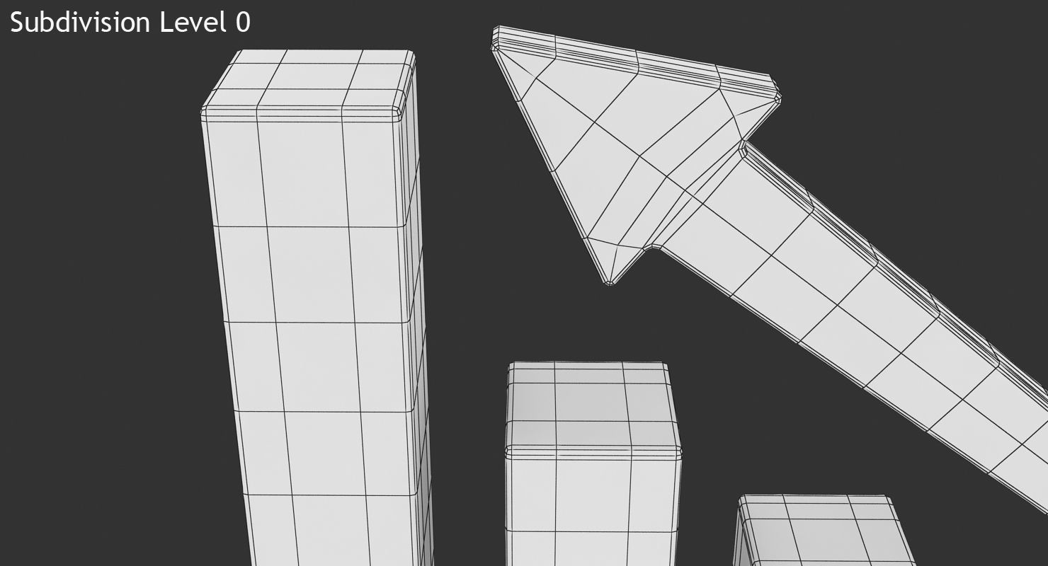3D model Bar Chart VR / AR / low-poly | CGTrader