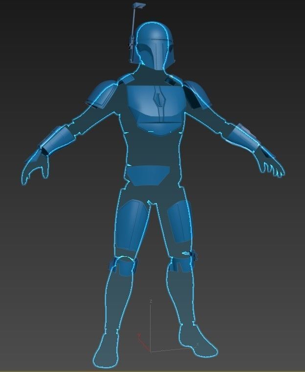 Deathwatch Mandalorian full size armor 3d print ready STL 3D model 3D ...