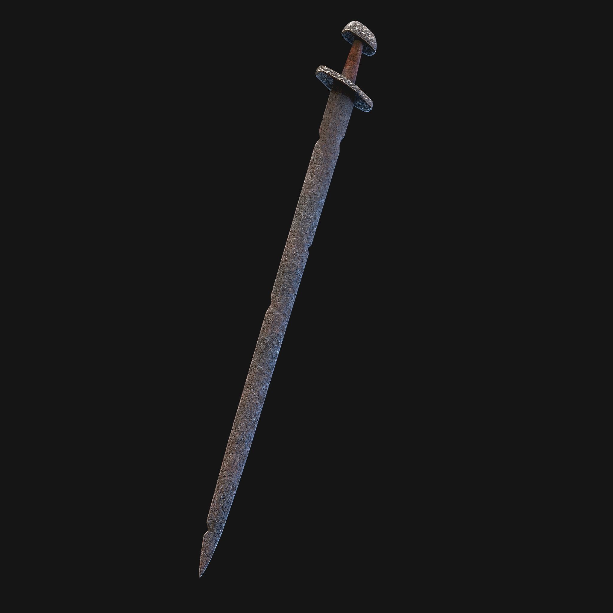 3D model Viking Sword Wooden Hilt VR / AR / low-poly | CGTrader