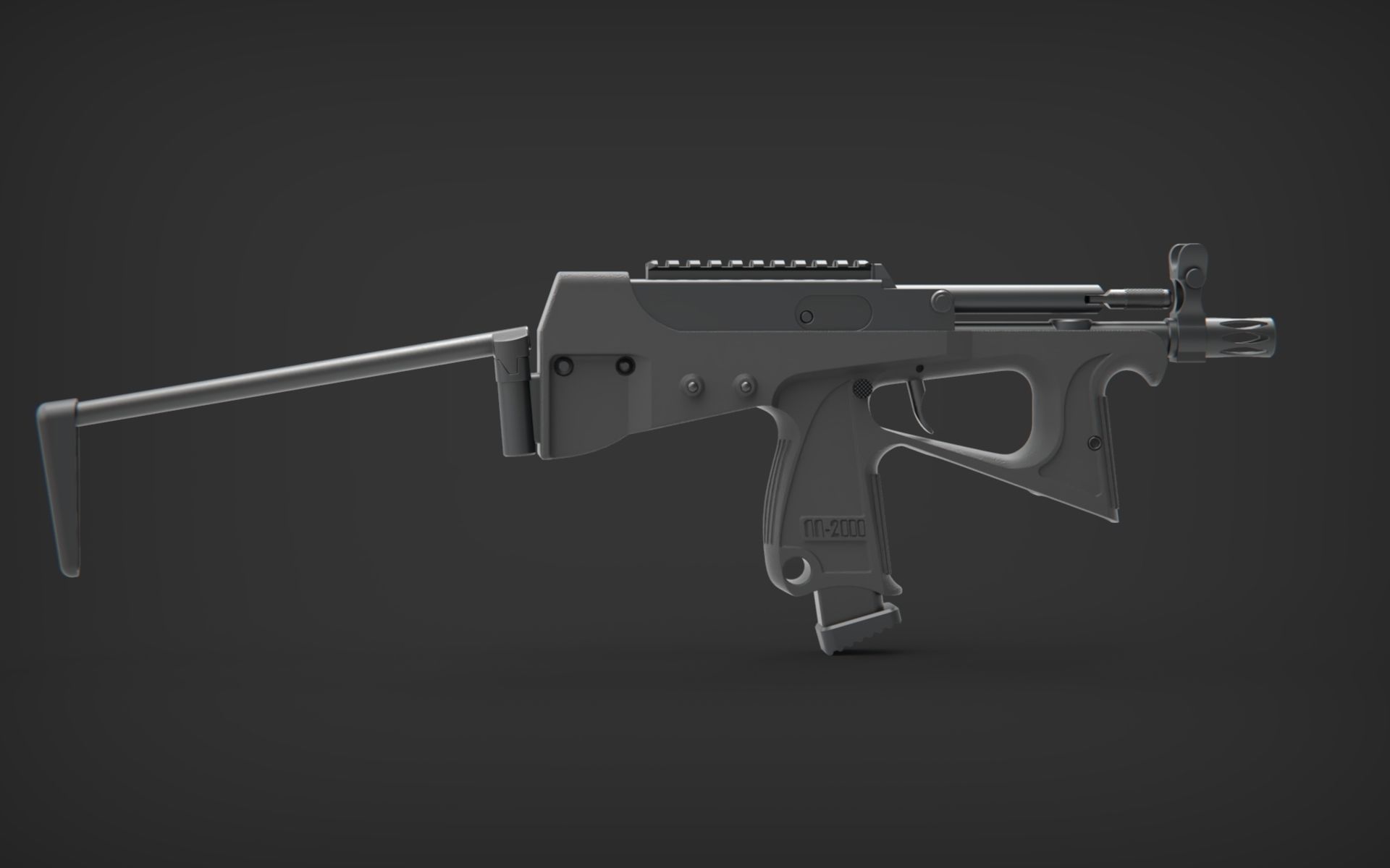 PP-2000 3D model | CGTrader