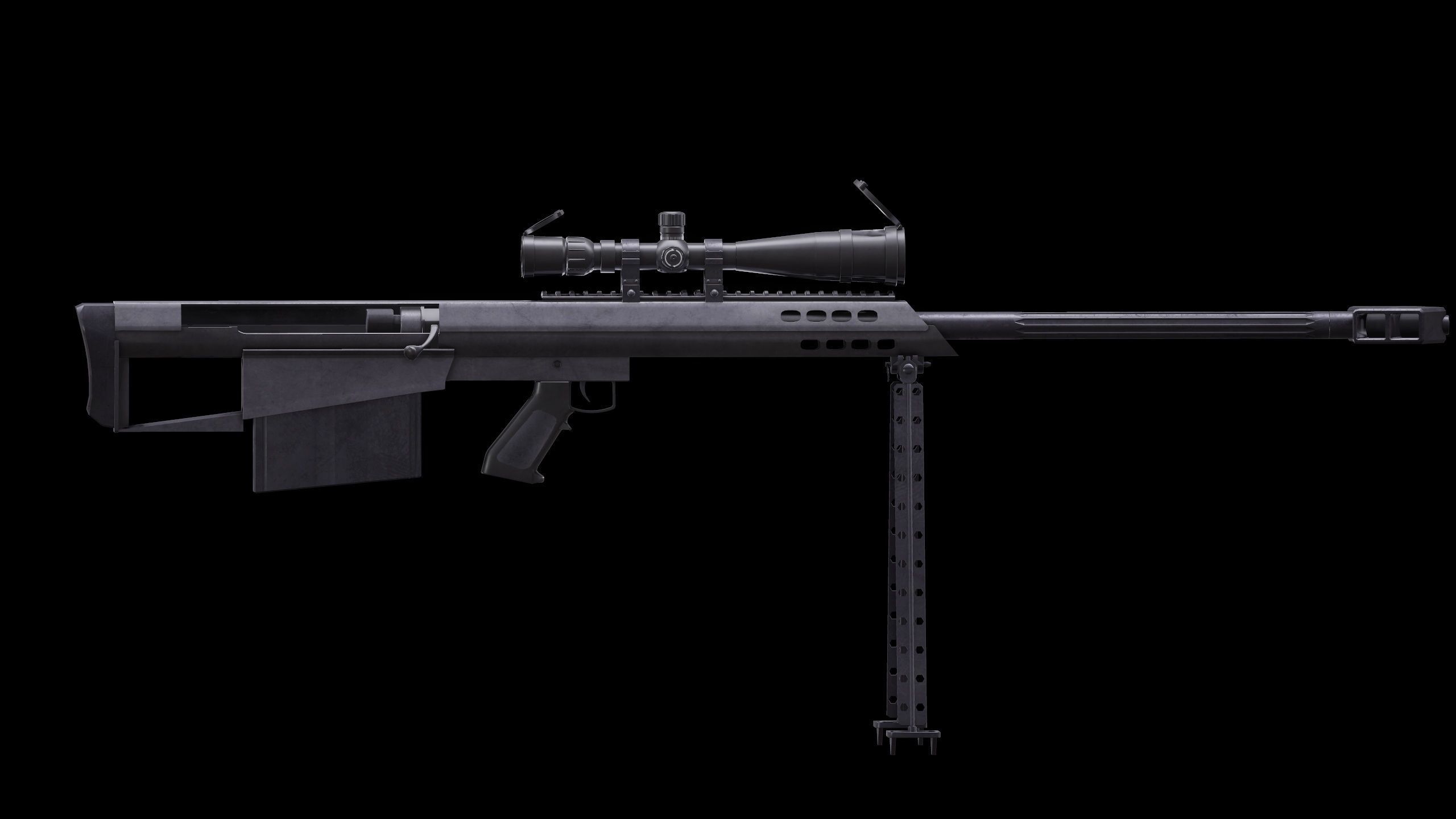 3D model Barrett M95 Rigged PBR VR / AR / low-poly | CGTrader