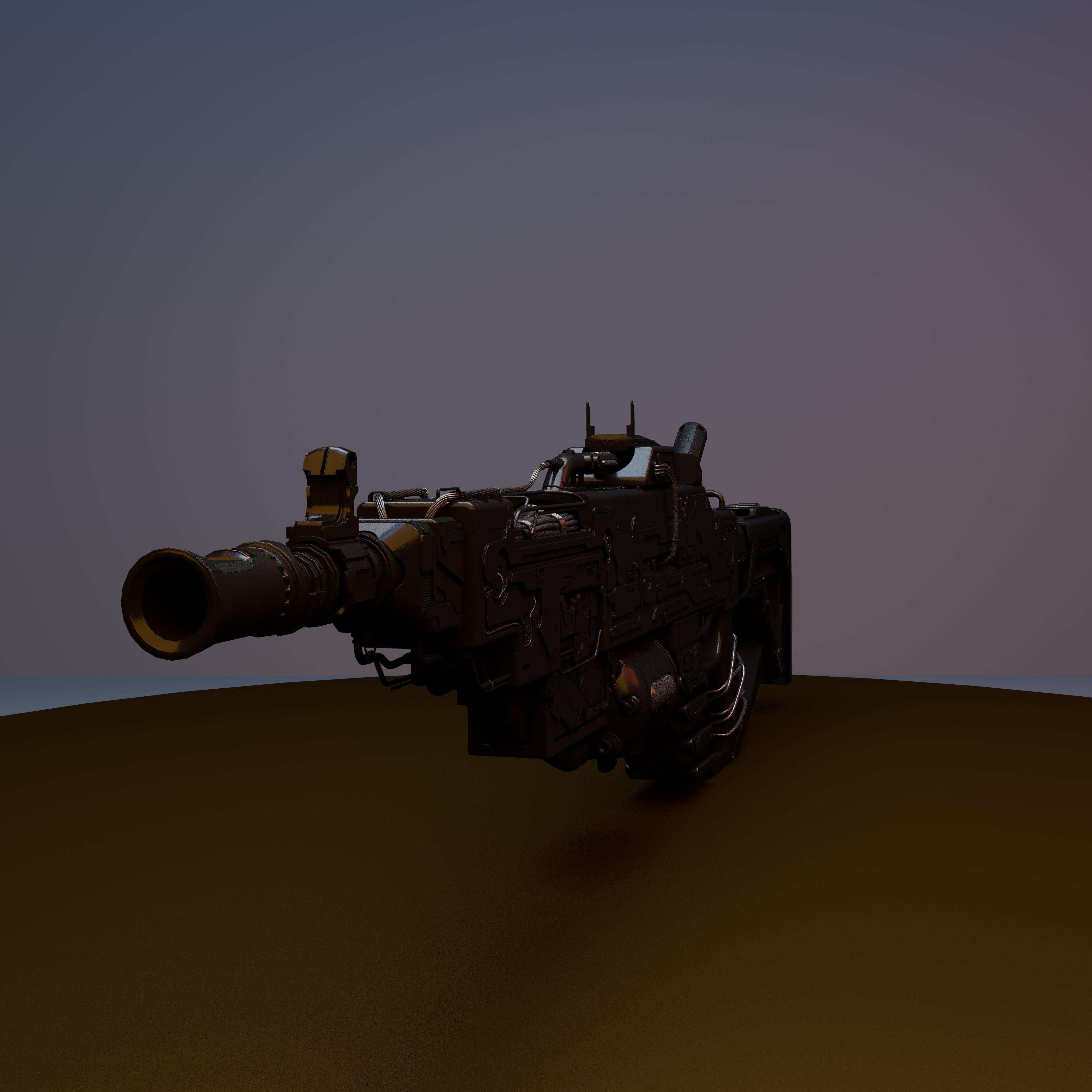 3D model gun fbx obj mb ma model texture VR / AR / low-poly | CGTrader