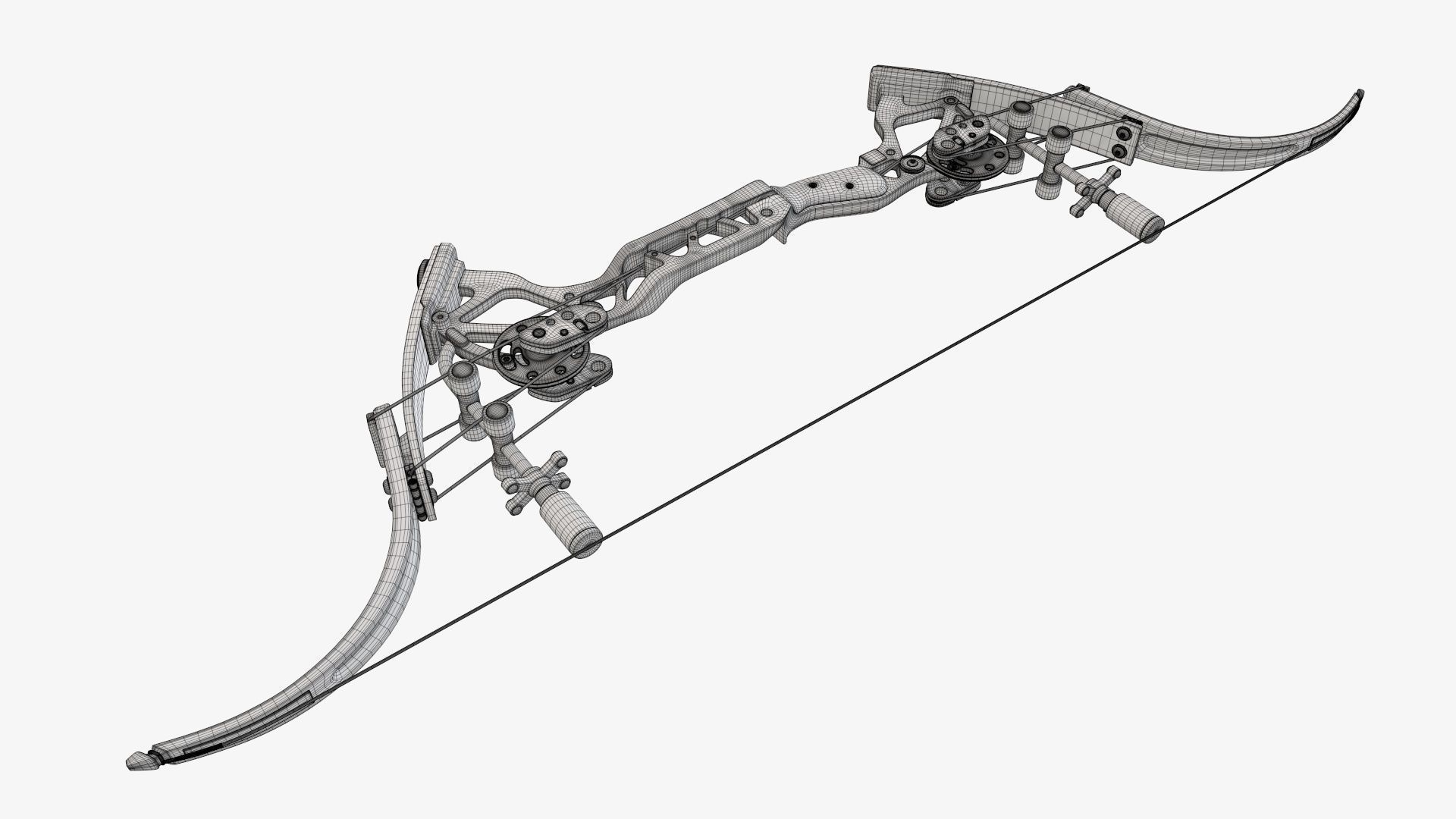 Compound lever action bow 3D model | CGTrader