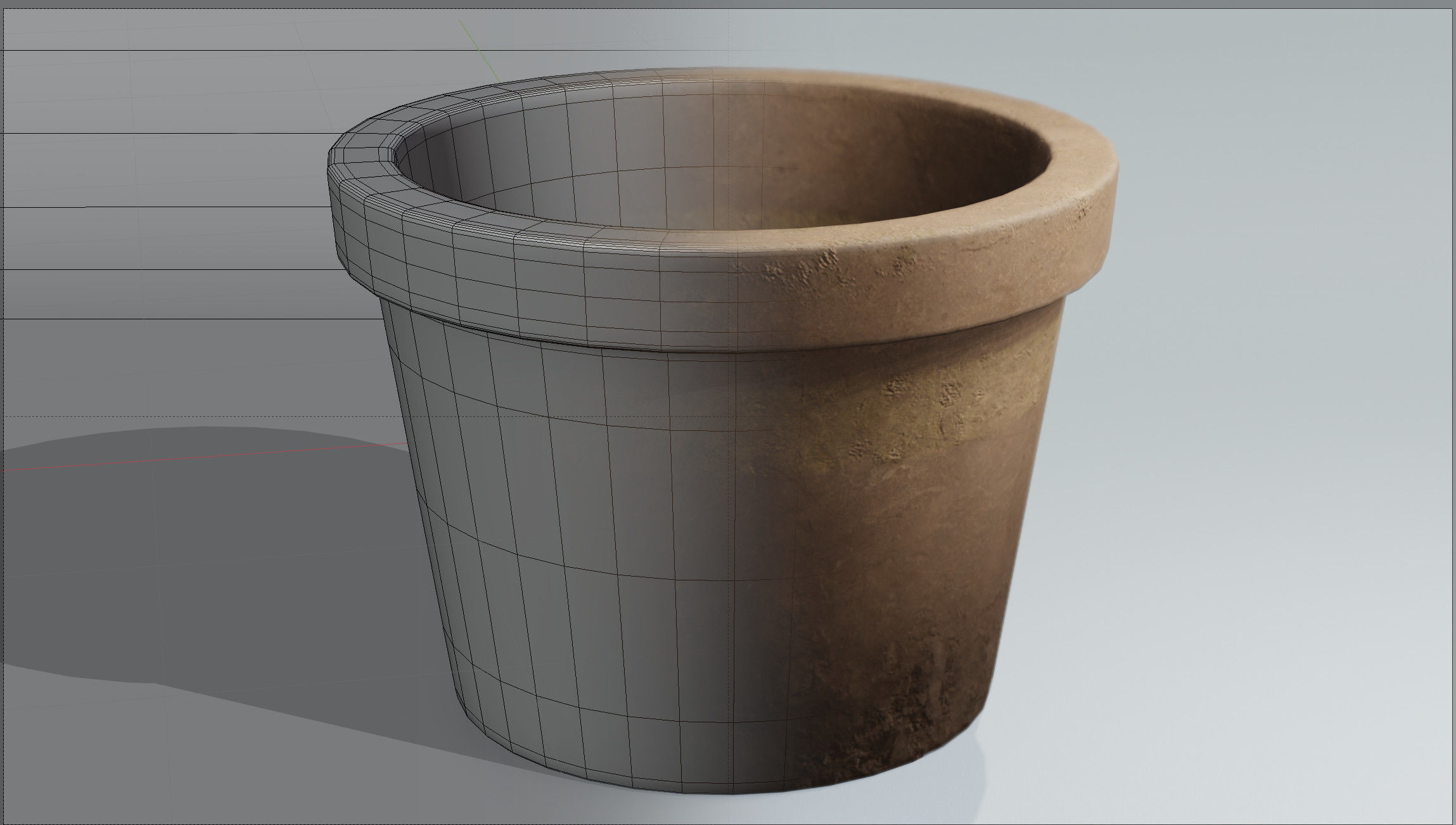 Planter concrete free VR / AR / low-poly 3D model | CGTrader