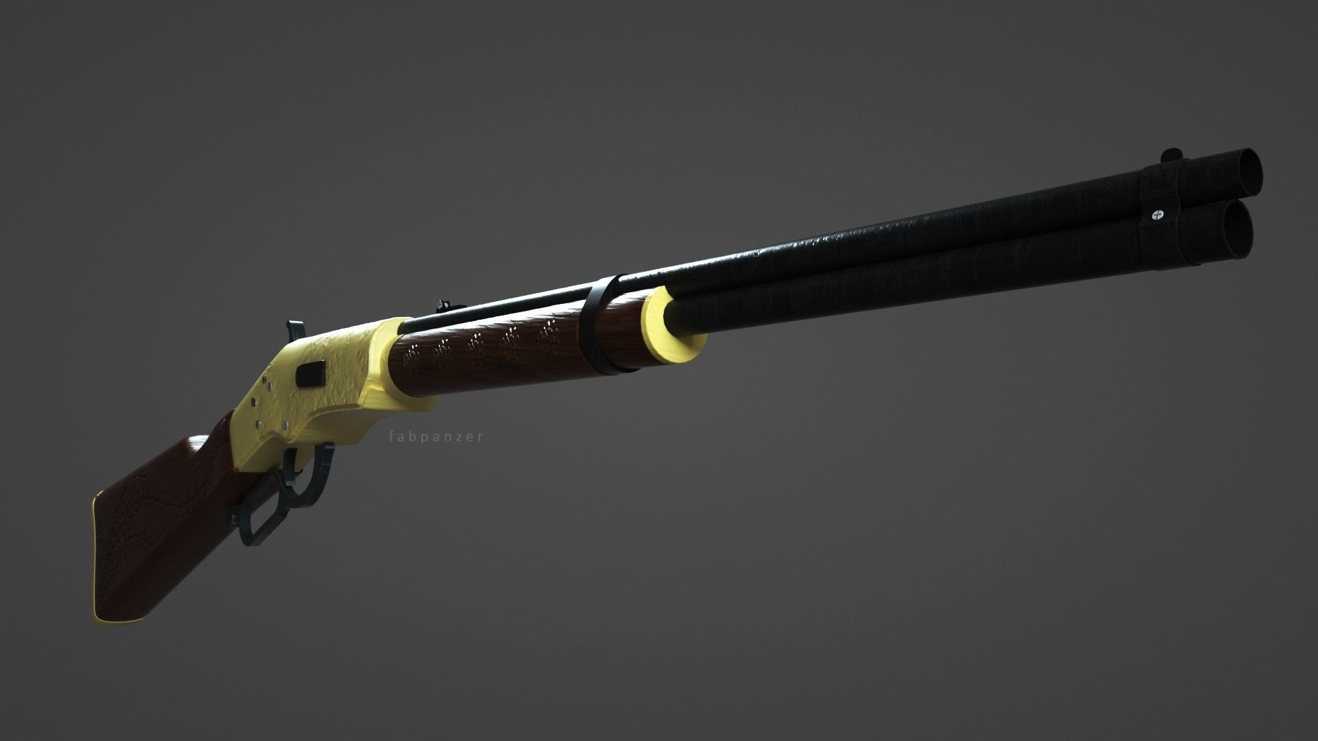 1866 Yellowboy Rifle 3D model | CGTrader