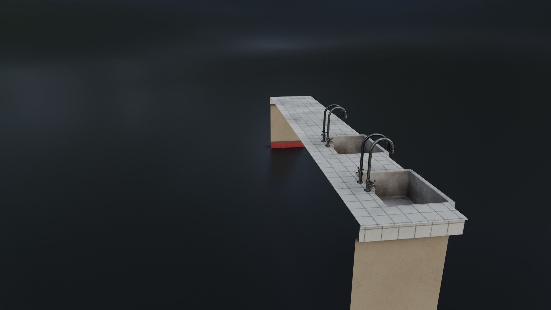 3D model Modular Dirty Kitchen Counter VR / AR / low-poly | CGTrader