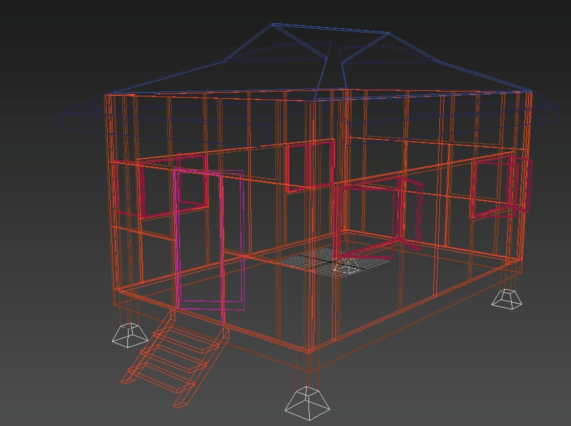 3D model 3D Shelter Rumah Melayu Limas VR / AR / low-poly | CGTrader