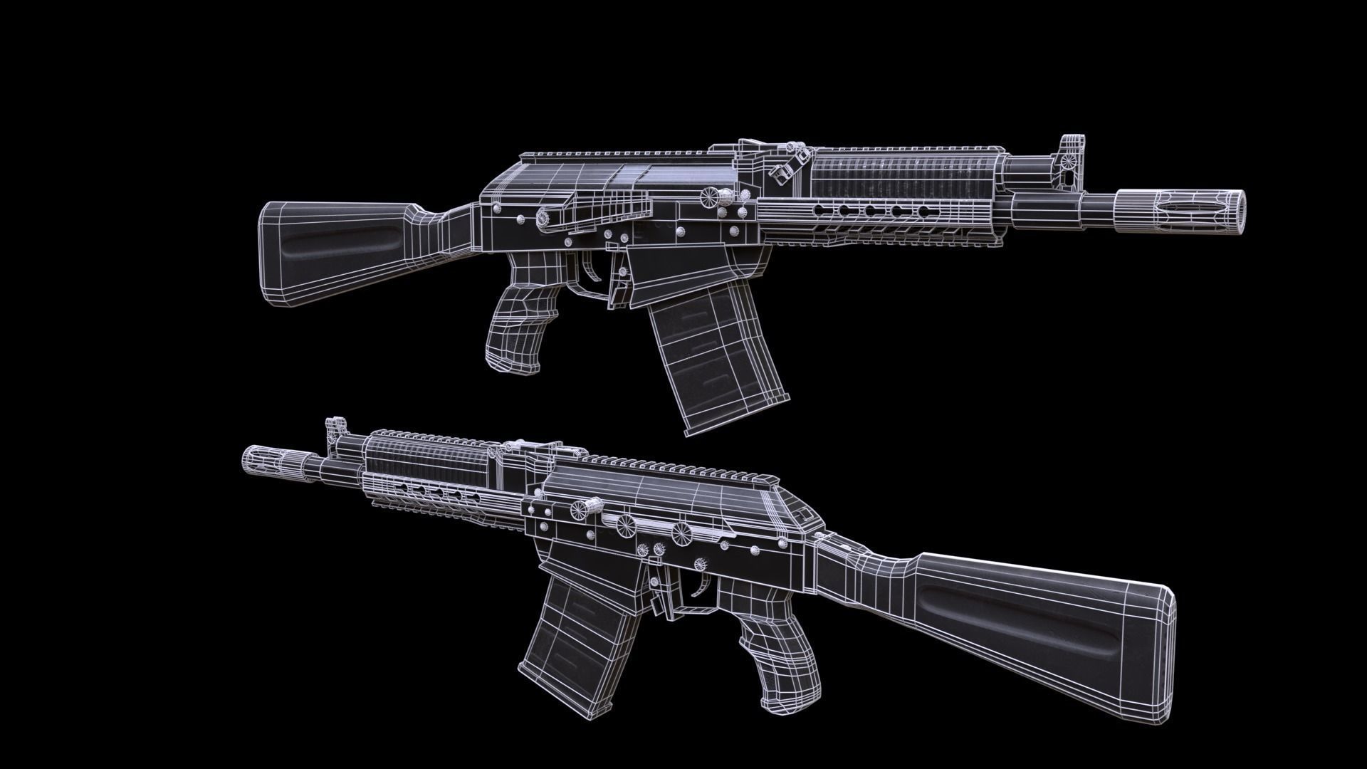 3D model ASR-12 Automatic Combat Shotgun VR / AR / low-poly | CGTrader