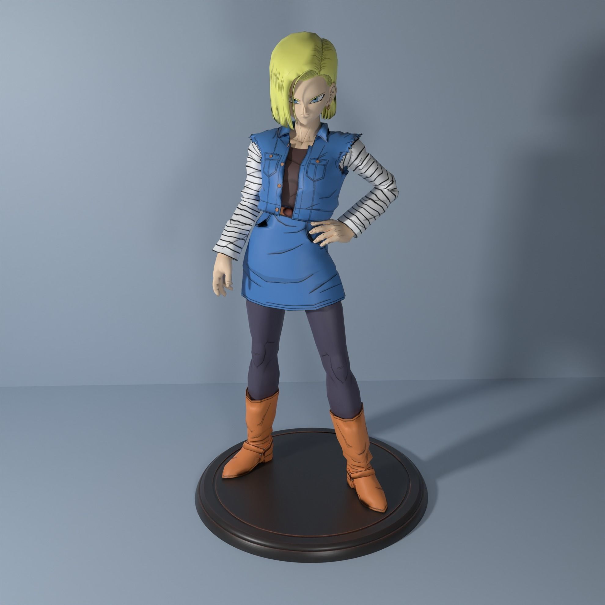 Android 18 3D model 3D printable | CGTrader