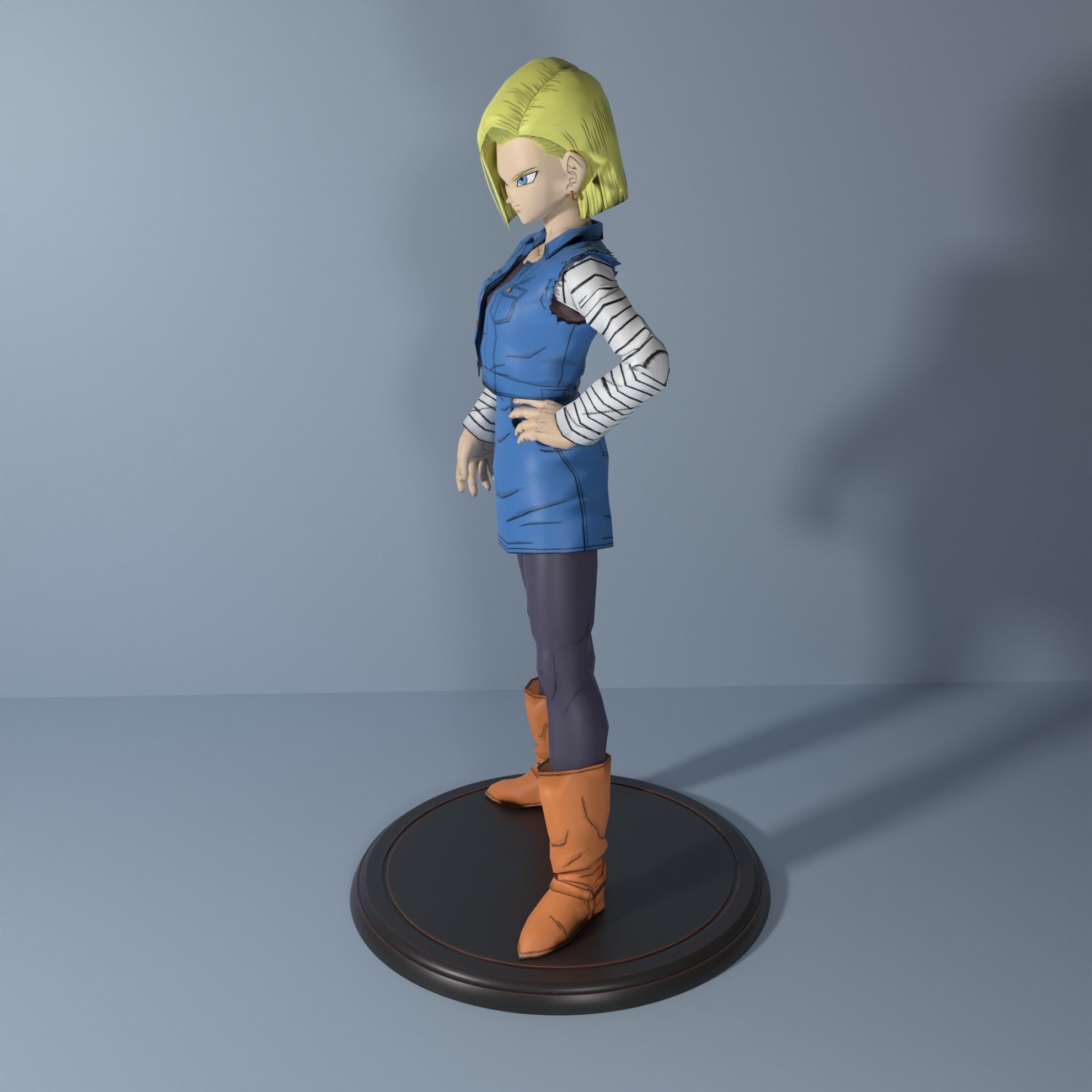 Android 18 3D model 3D printable | CGTrader