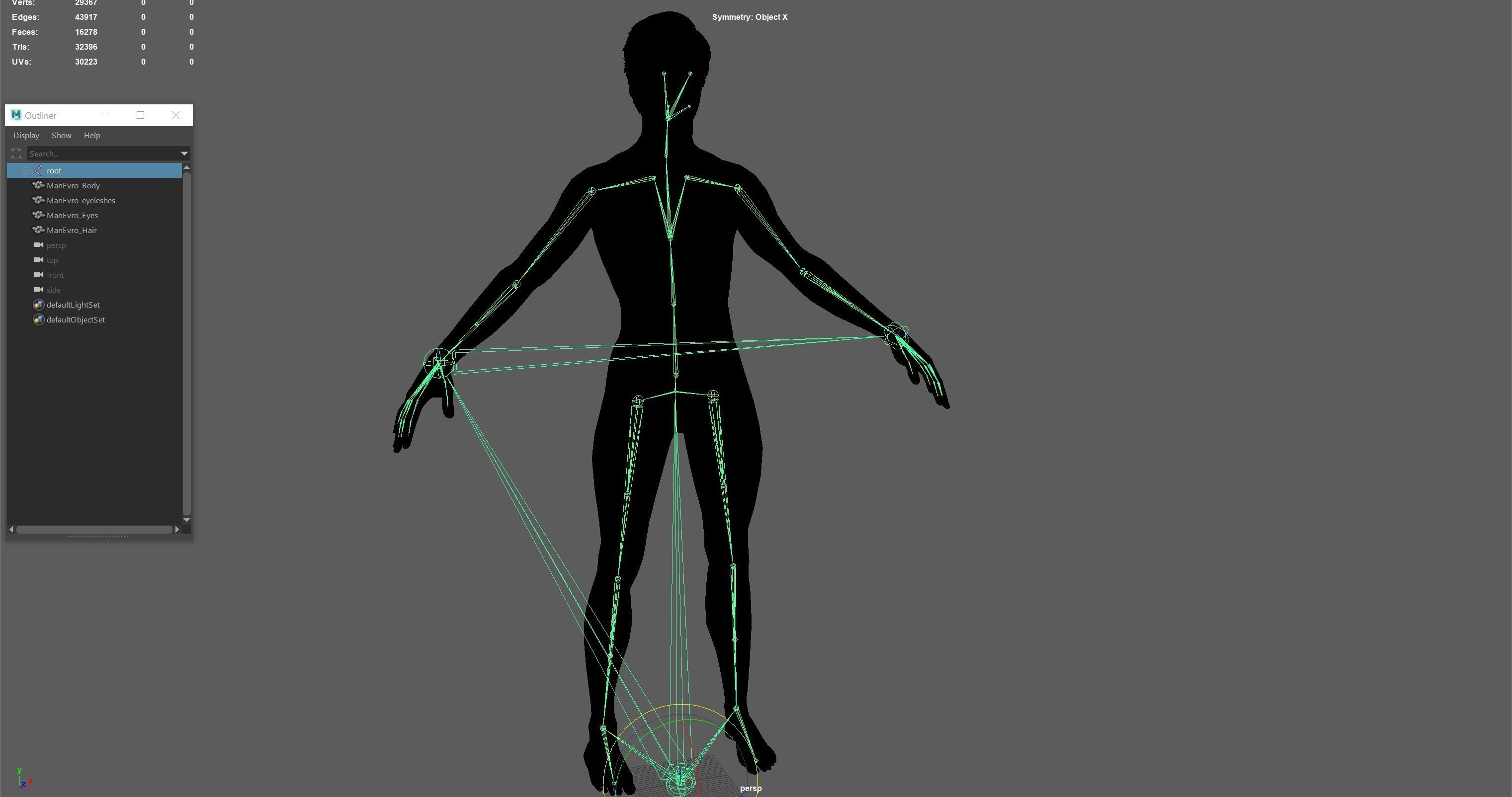 3D model Man Base mesh Evro VR / AR / low-poly rigged | CGTrader