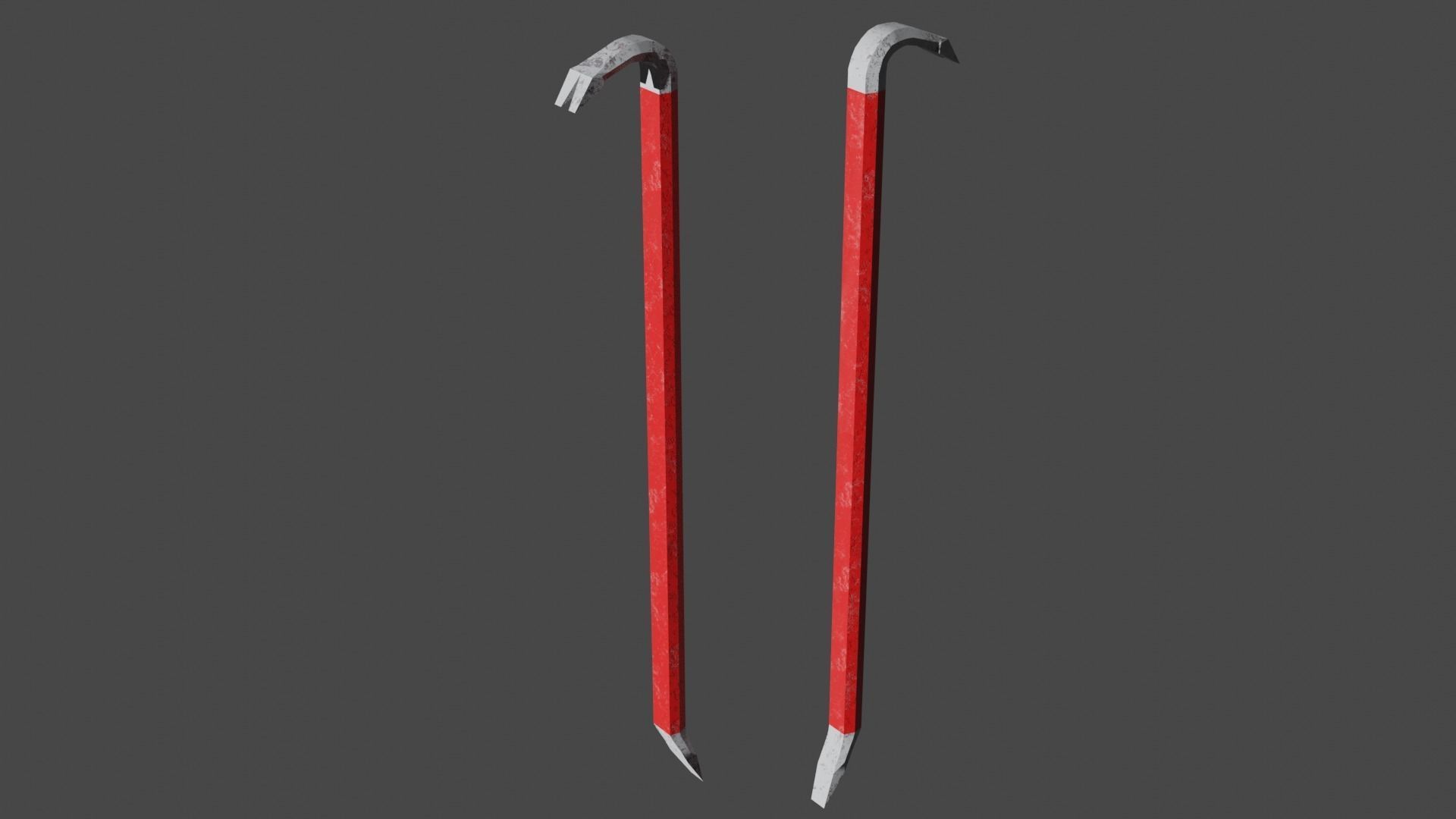 3D model PBR Low-poly Crowbar 3D Model pair VR / AR / low-poly | CGTrader
