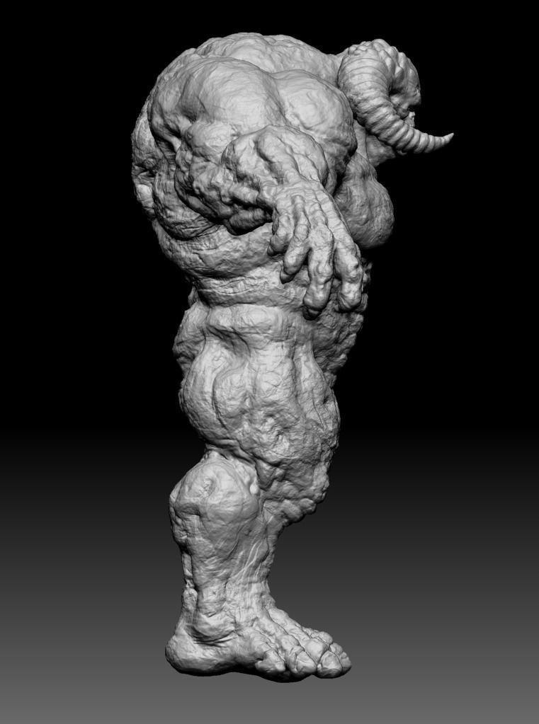demonic creature zbrush high poly model 3D model | CGTrader