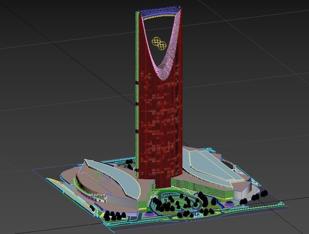 Kingdom Tower Saudi Arabia 3D model | CGTrader