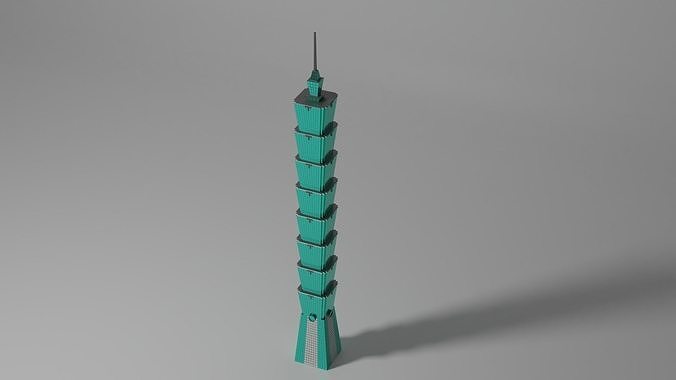 3D model Taipei 101 Tower VR / AR / low-poly | CGTrader